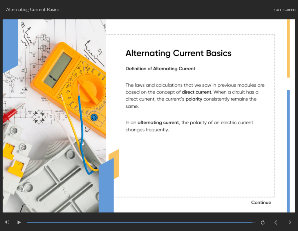 Basic Electricity Course – One Education