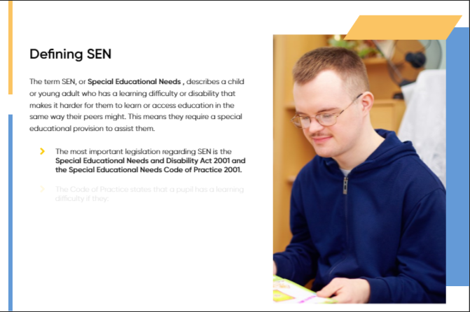 SEN in Early Years Course – One Education