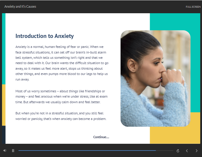 Anxiety in Children and Young People during COVID-19 – One Education