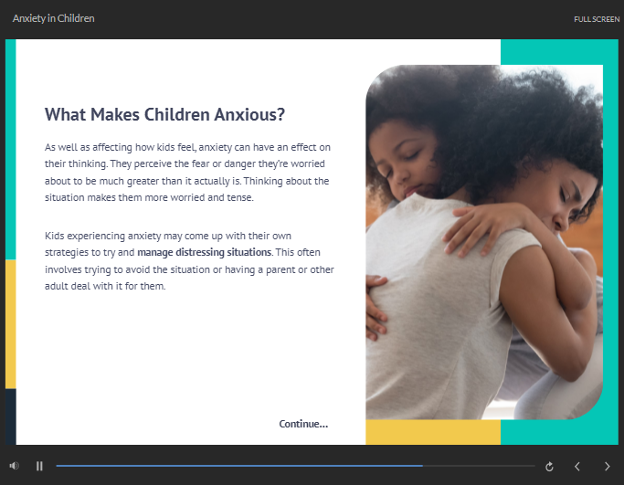 Anxiety in Children and Young People during COVID-19 – One Education